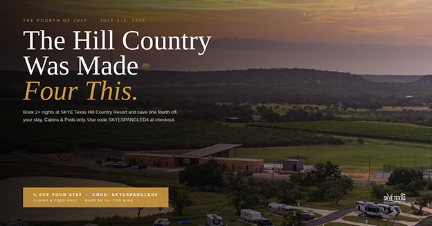 Skye Texas Hill Country Resort | Book a stay with us | RV Resort